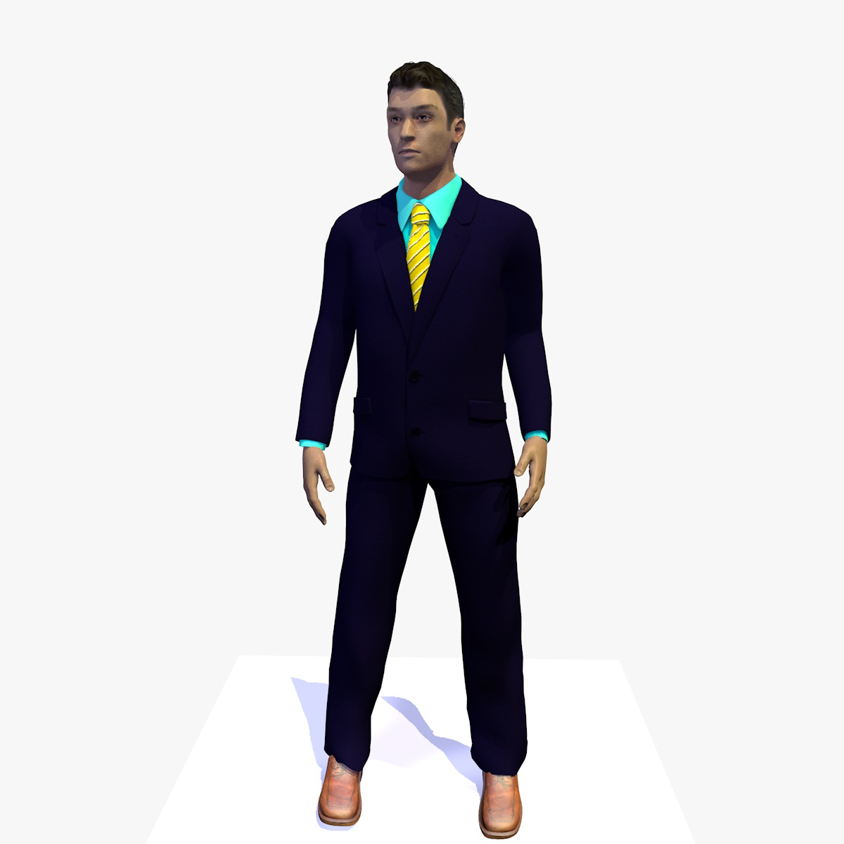 3D business man standing idle - TurboSquid 1324170