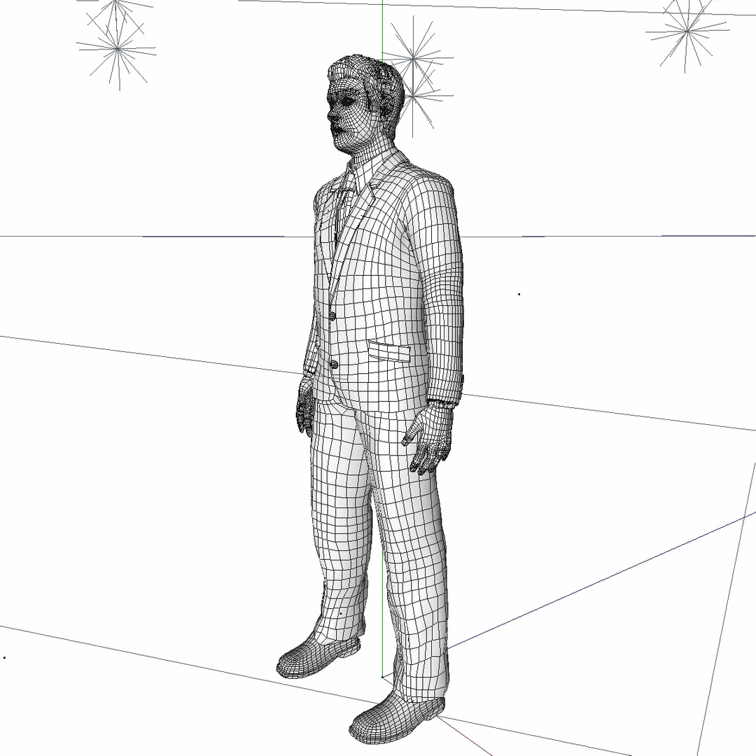 3D business man standing idle - TurboSquid 1324170
