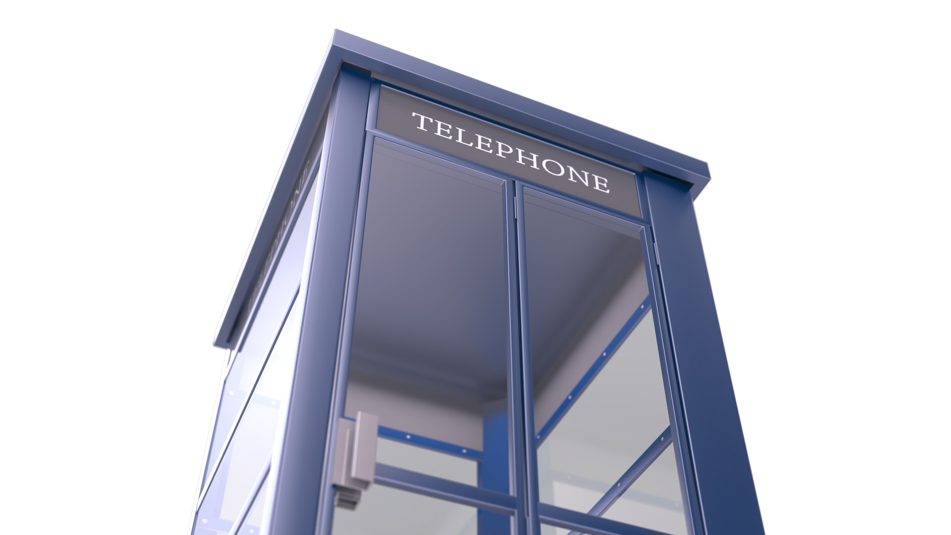 Phone Booth - Blue 3D Model - TurboSquid 1930933