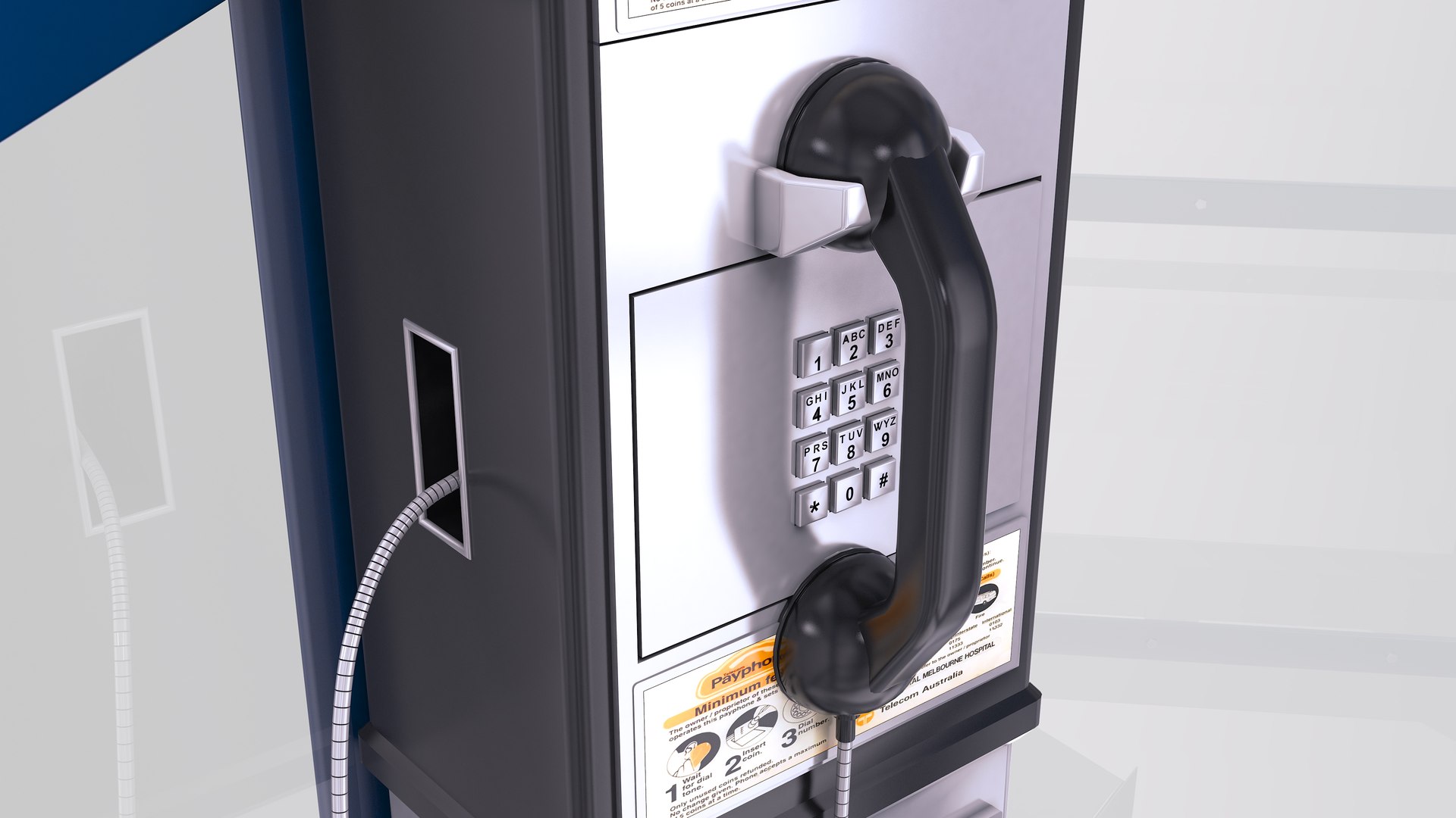 Phone Booth - Blue 3D Model - TurboSquid 1930933
