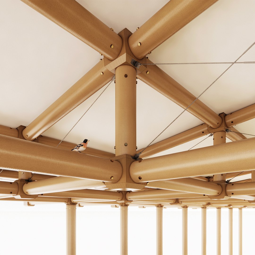 Free 3D model Paper Structure Dojo - Shigeru Ban style - TurboSquid 2001638