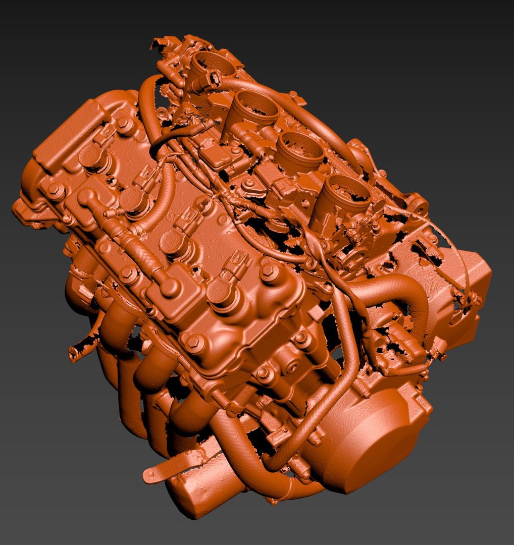 3D Kawasaki Ninja ZX6R Engine Model - TurboSquid 2009817