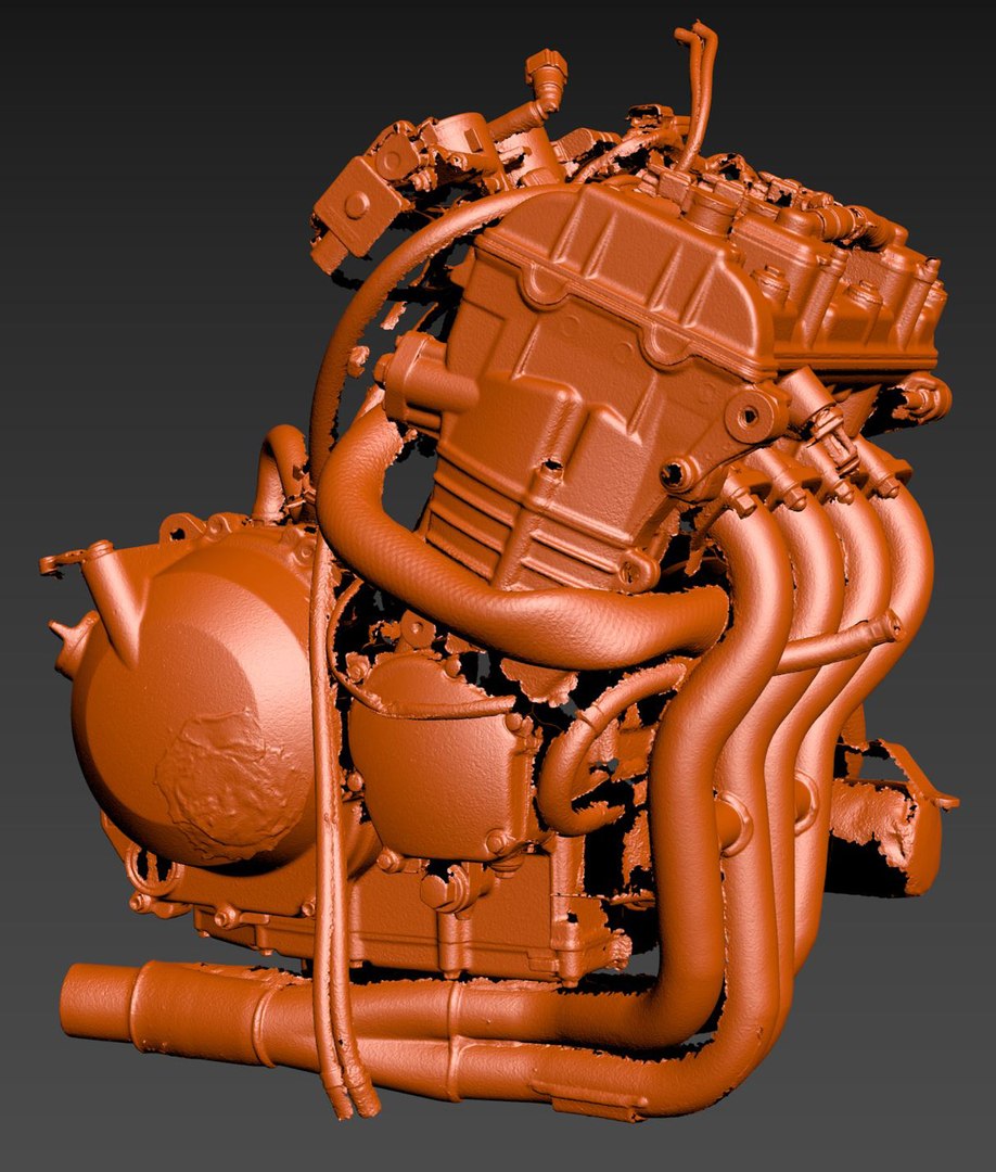 3D Kawasaki Ninja ZX6R Engine Model - TurboSquid 2009817