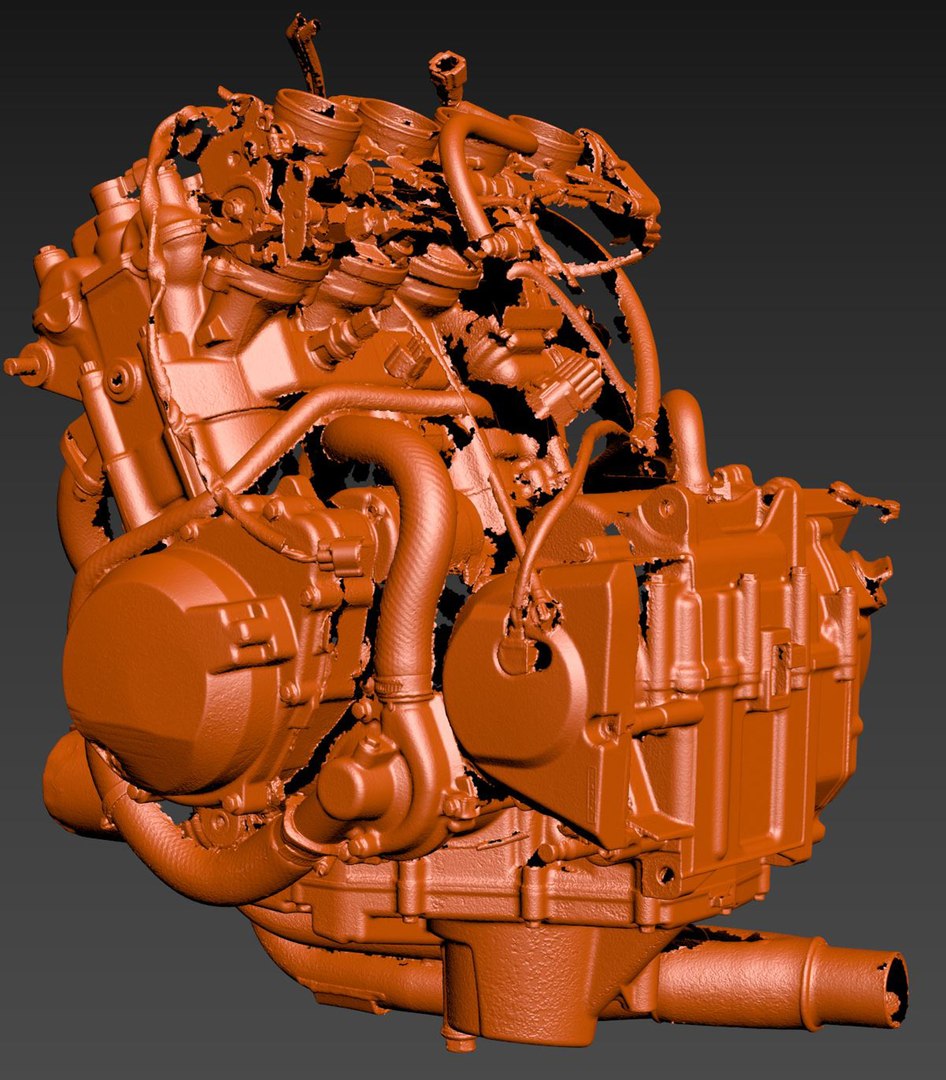 3D Kawasaki Ninja ZX6R Engine Model - TurboSquid 2009817