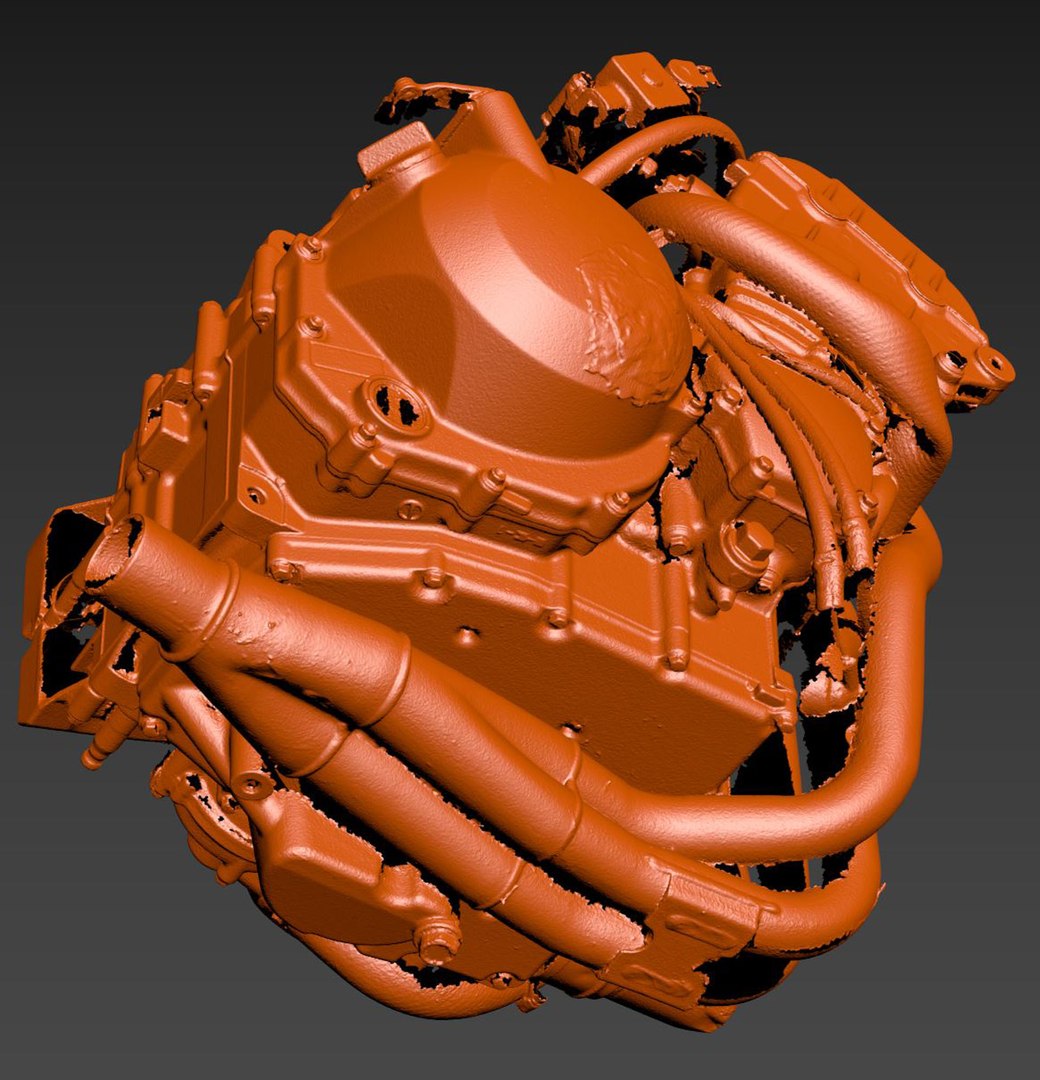 3D Kawasaki Ninja ZX6R Engine Model - TurboSquid 2009817