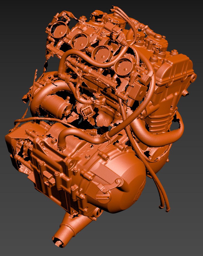 3D Kawasaki Ninja ZX6R Engine Model - TurboSquid 2009817