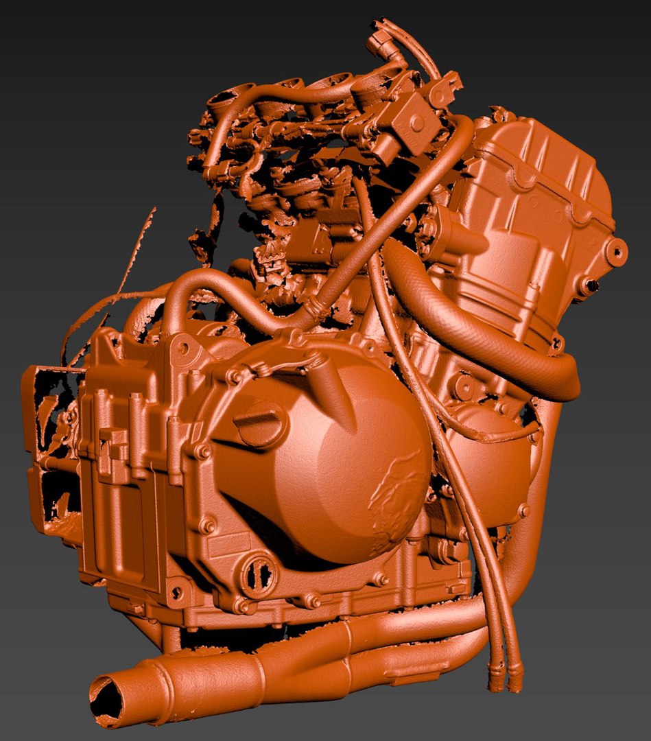3D Kawasaki Ninja ZX6R Engine Model - TurboSquid 2009817