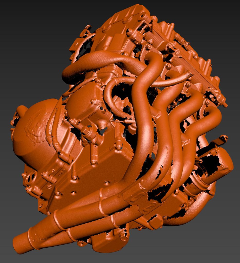 3D Kawasaki Ninja ZX6R Engine Model - TurboSquid 2009817