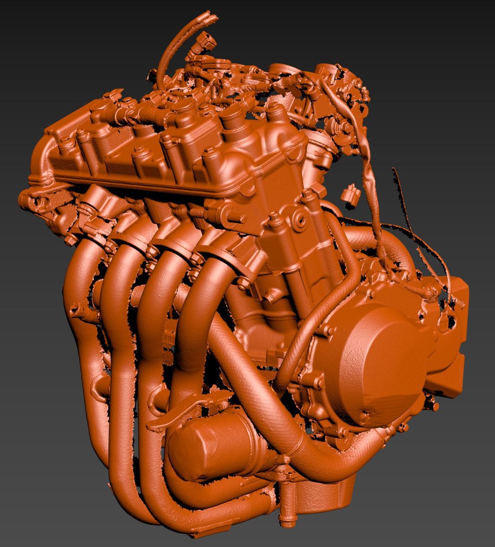 3D Kawasaki Ninja ZX6R Engine Model - TurboSquid 2009817