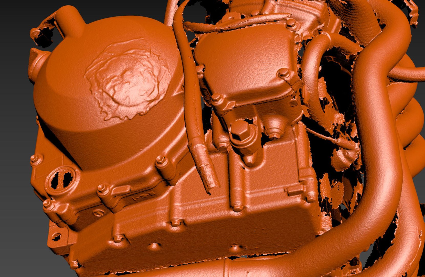 3D Kawasaki Ninja ZX6R Engine Model - TurboSquid 2009817