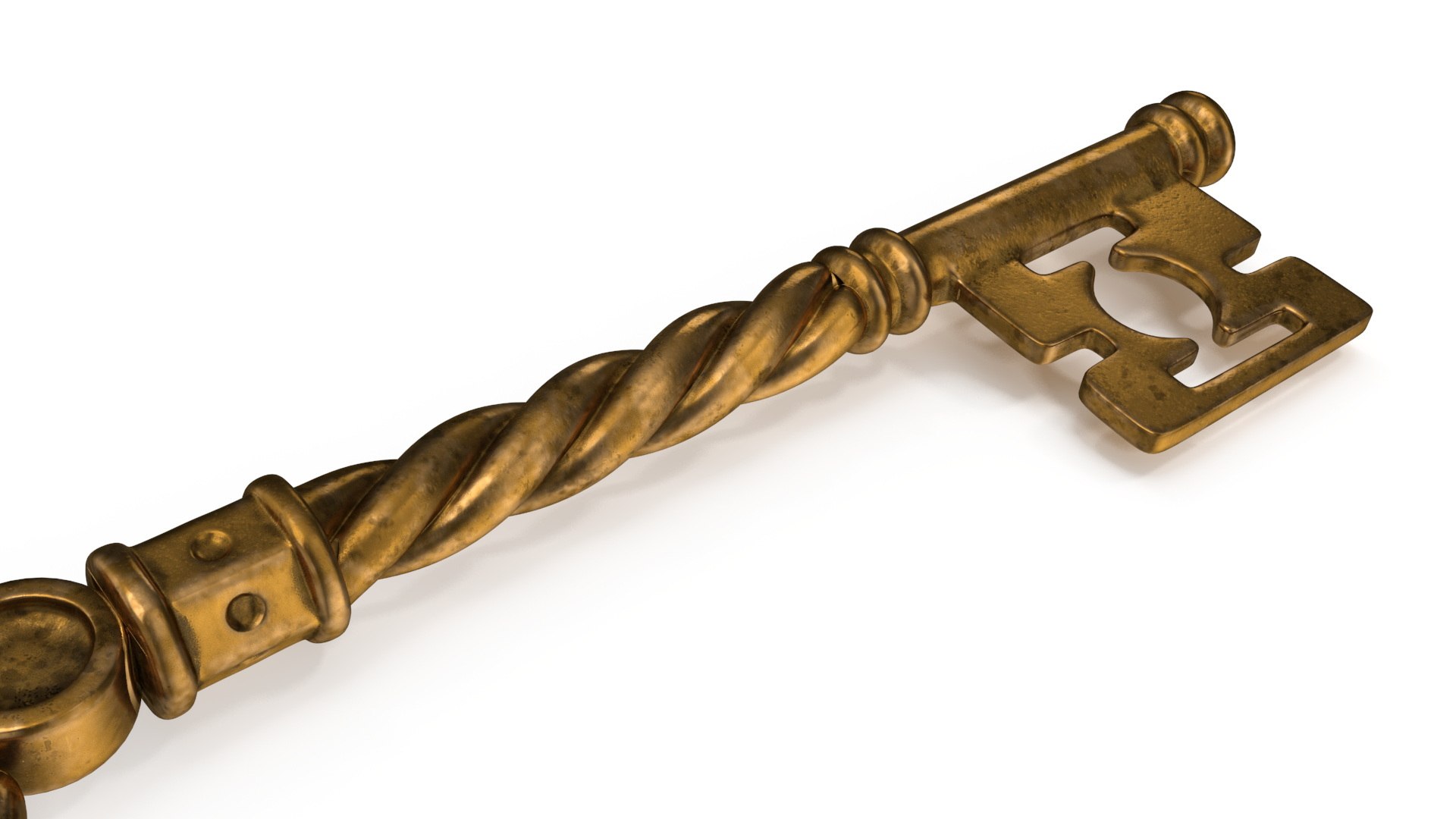 Fantasy Skeleton Key Gold 3D Model - TurboSquid 2246219