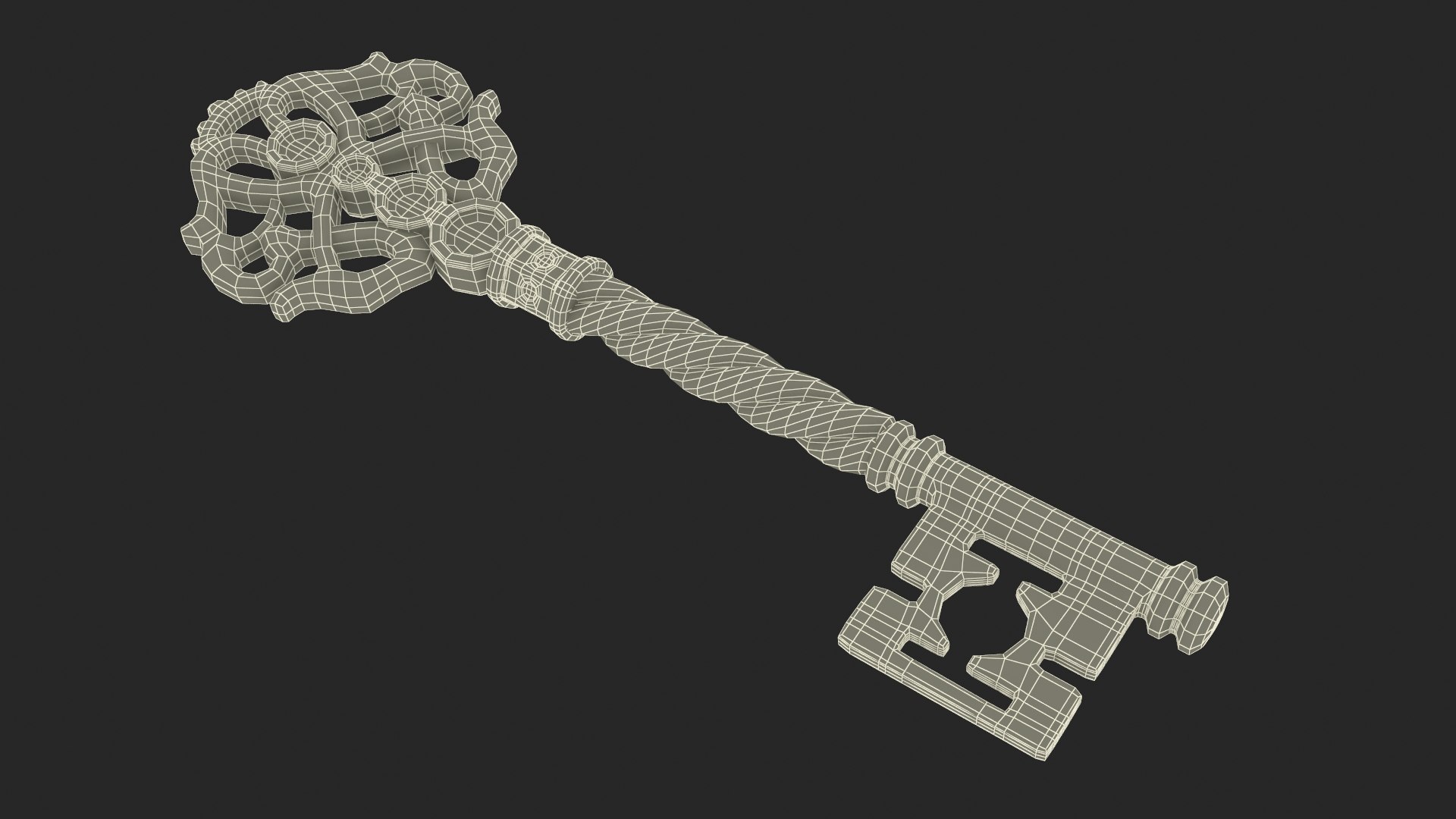 Fantasy Skeleton Key Gold 3D Model - TurboSquid 2246219