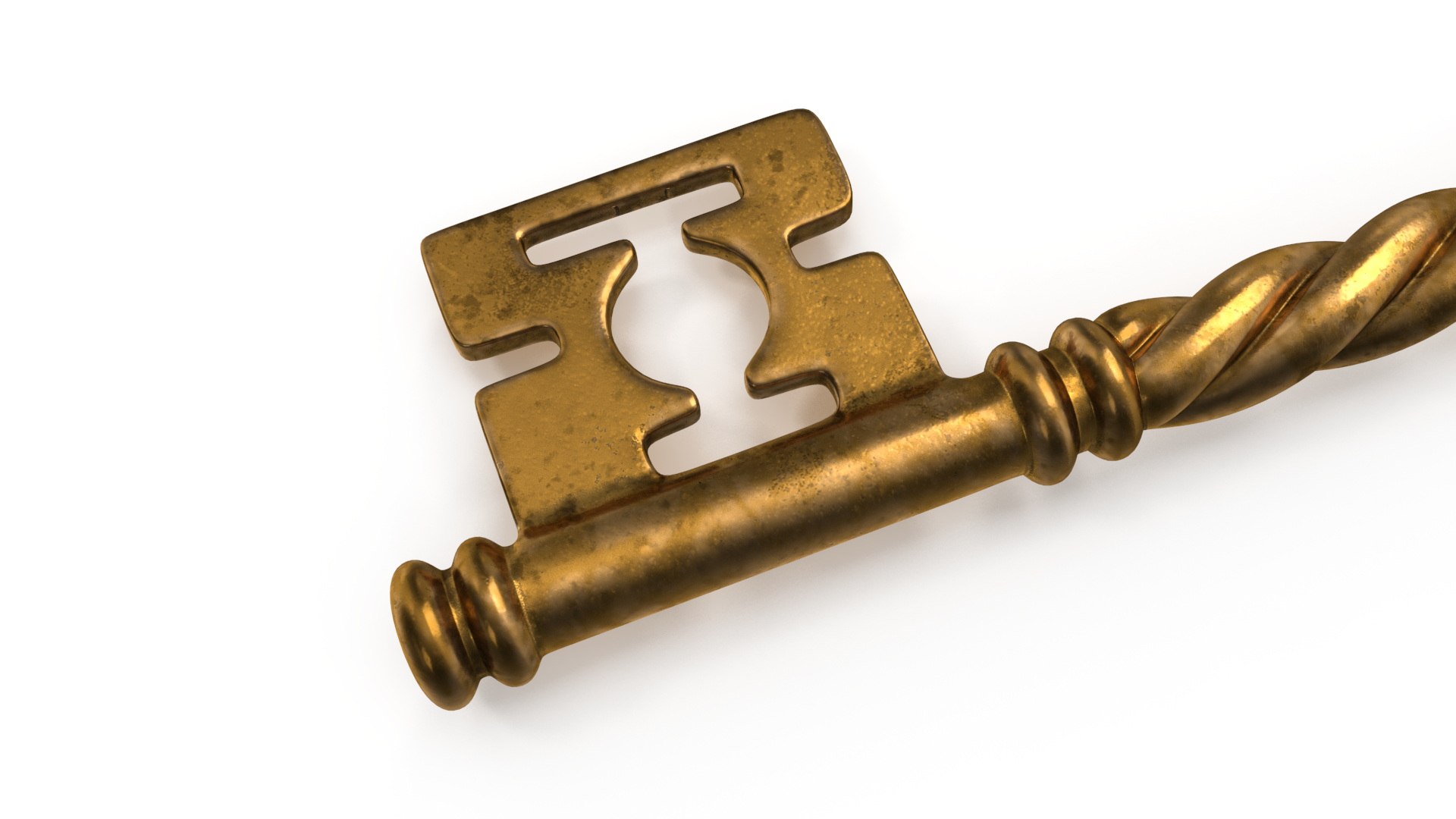 Fantasy Skeleton Key Gold 3D Model - TurboSquid 2246219