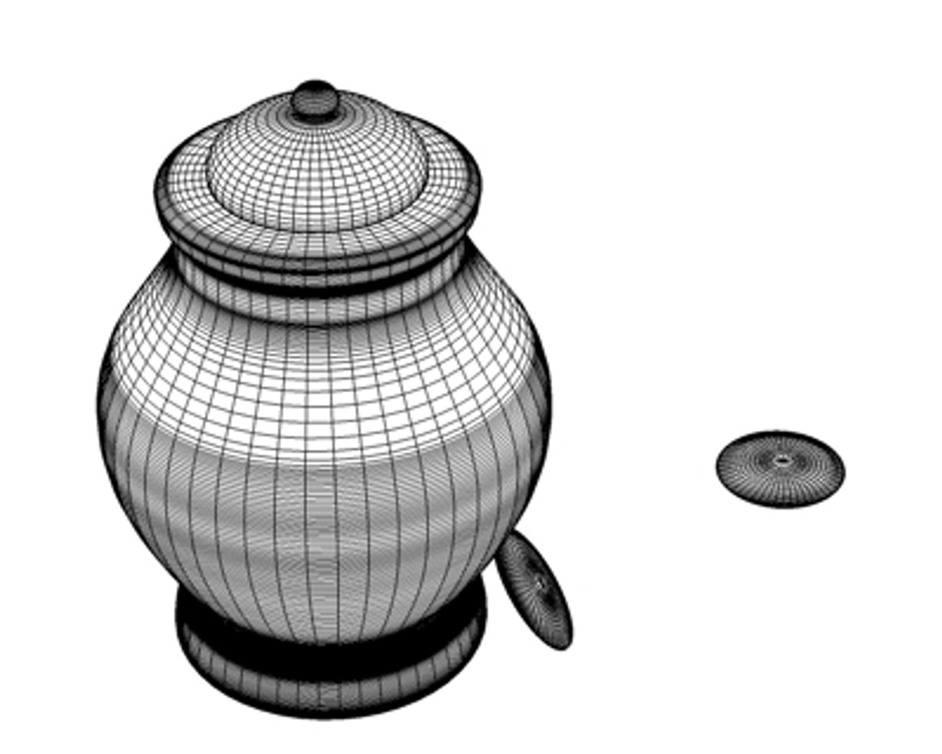 Golden Pot Manna Gold 3d Model