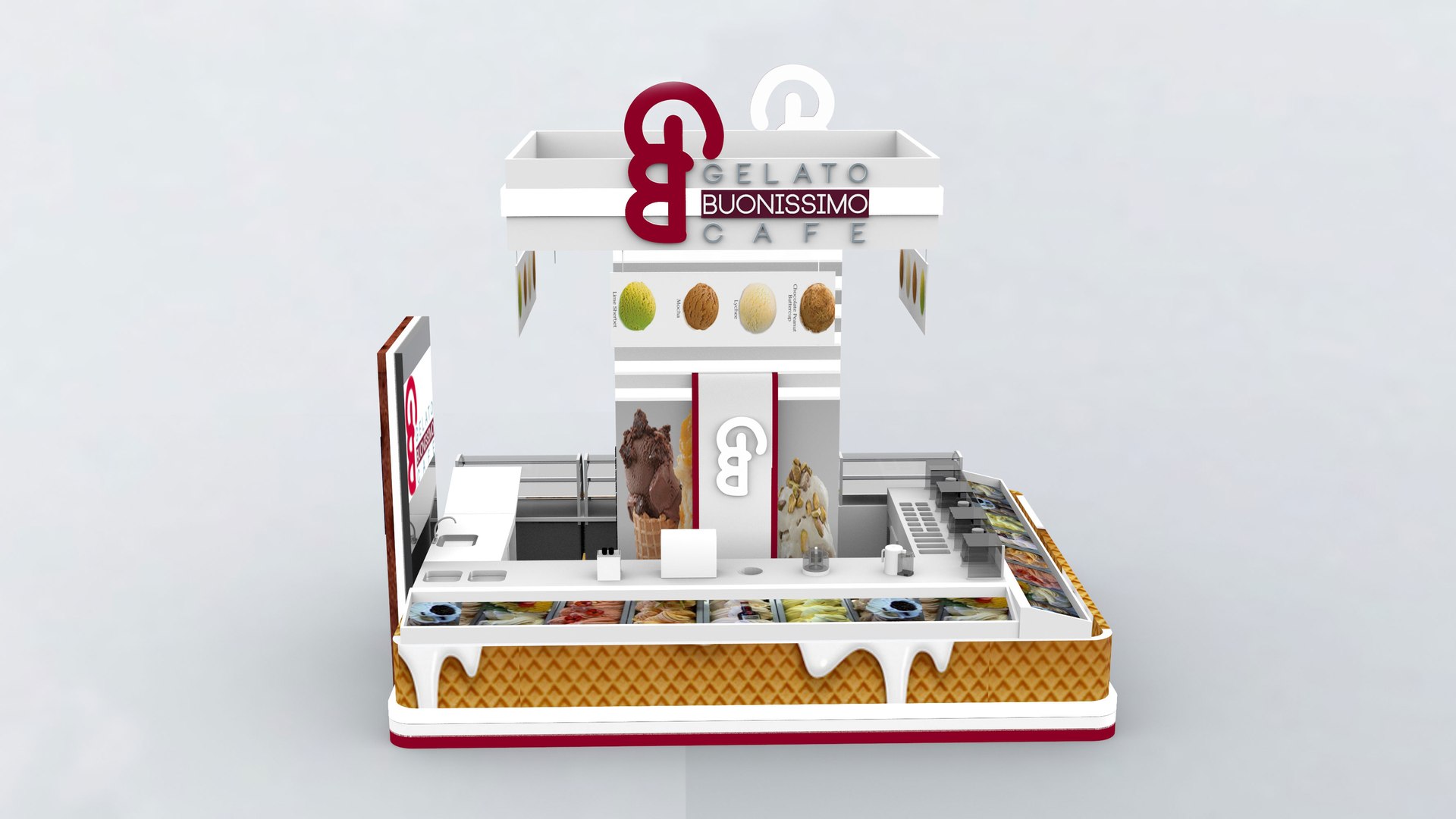 3d Exhibition Stand Ice Cream