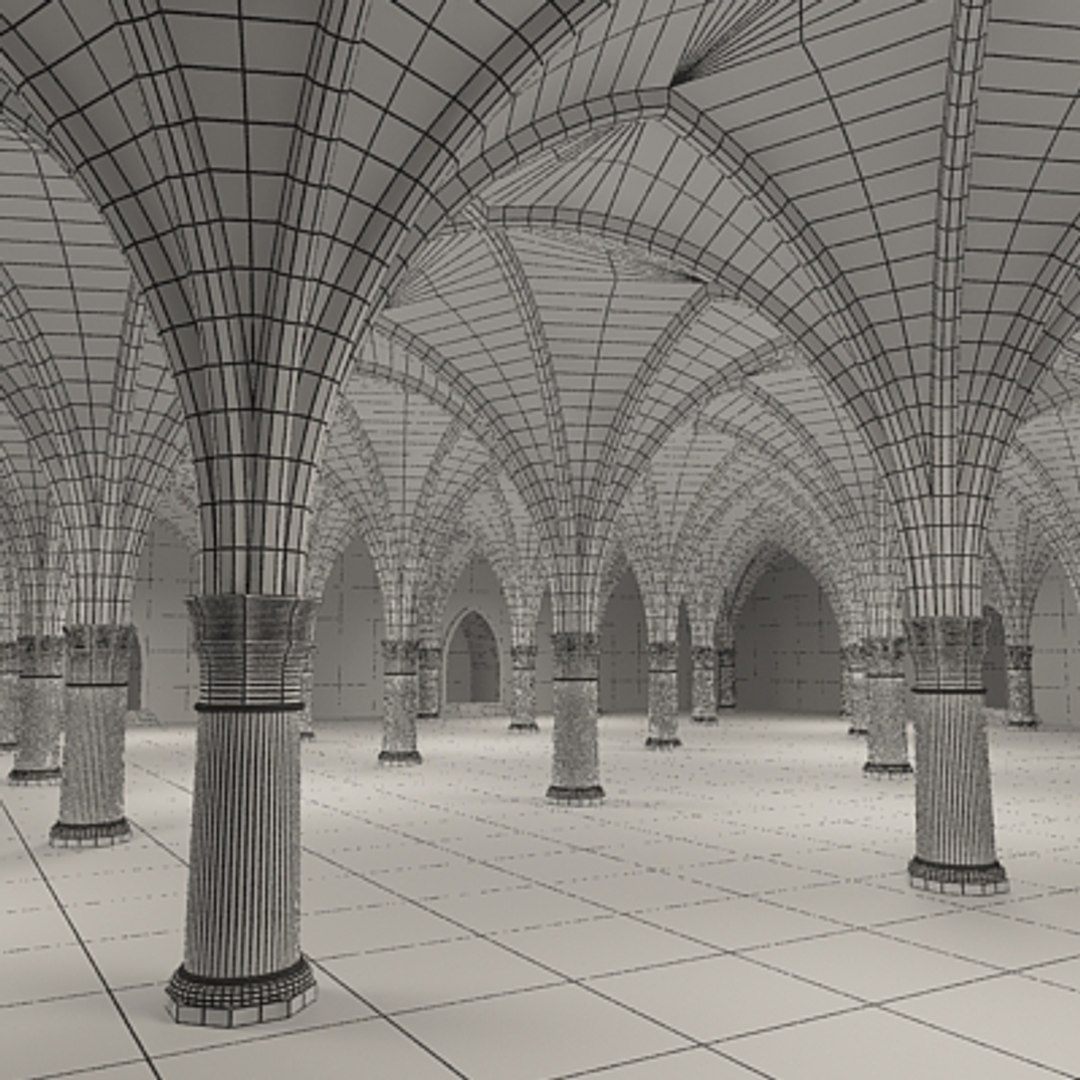 Ancient Hall 3d Model