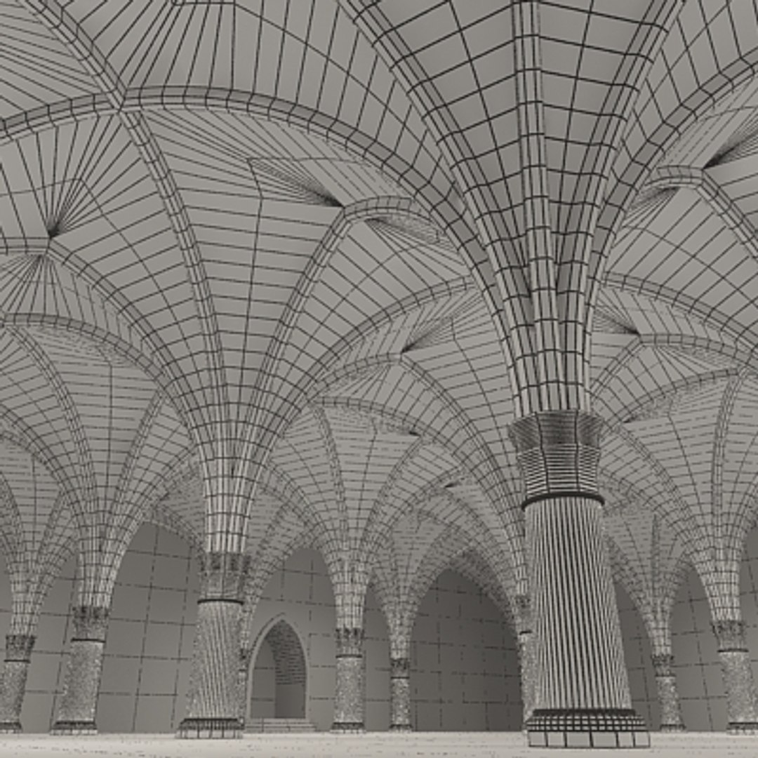 Ancient Hall 3d Model