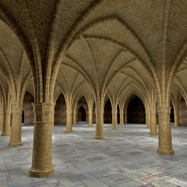 vaulted ceiling 3d max