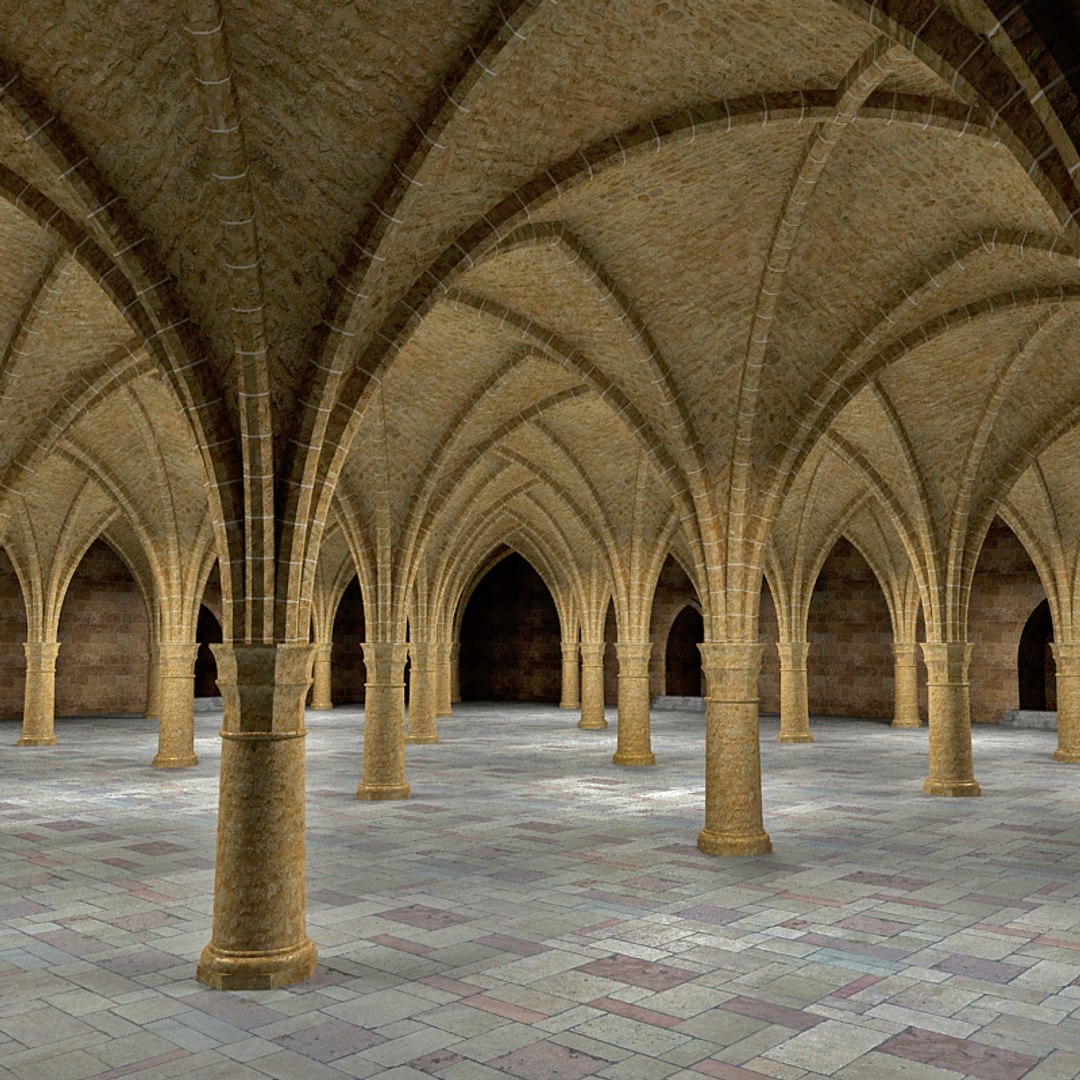 Ancient Hall 3d Model