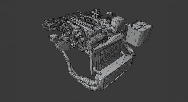 modelo 3d Motor Toyota 2JZ-GTE VVT-i 3.0L TT Twin turbo - TurboSquid ...