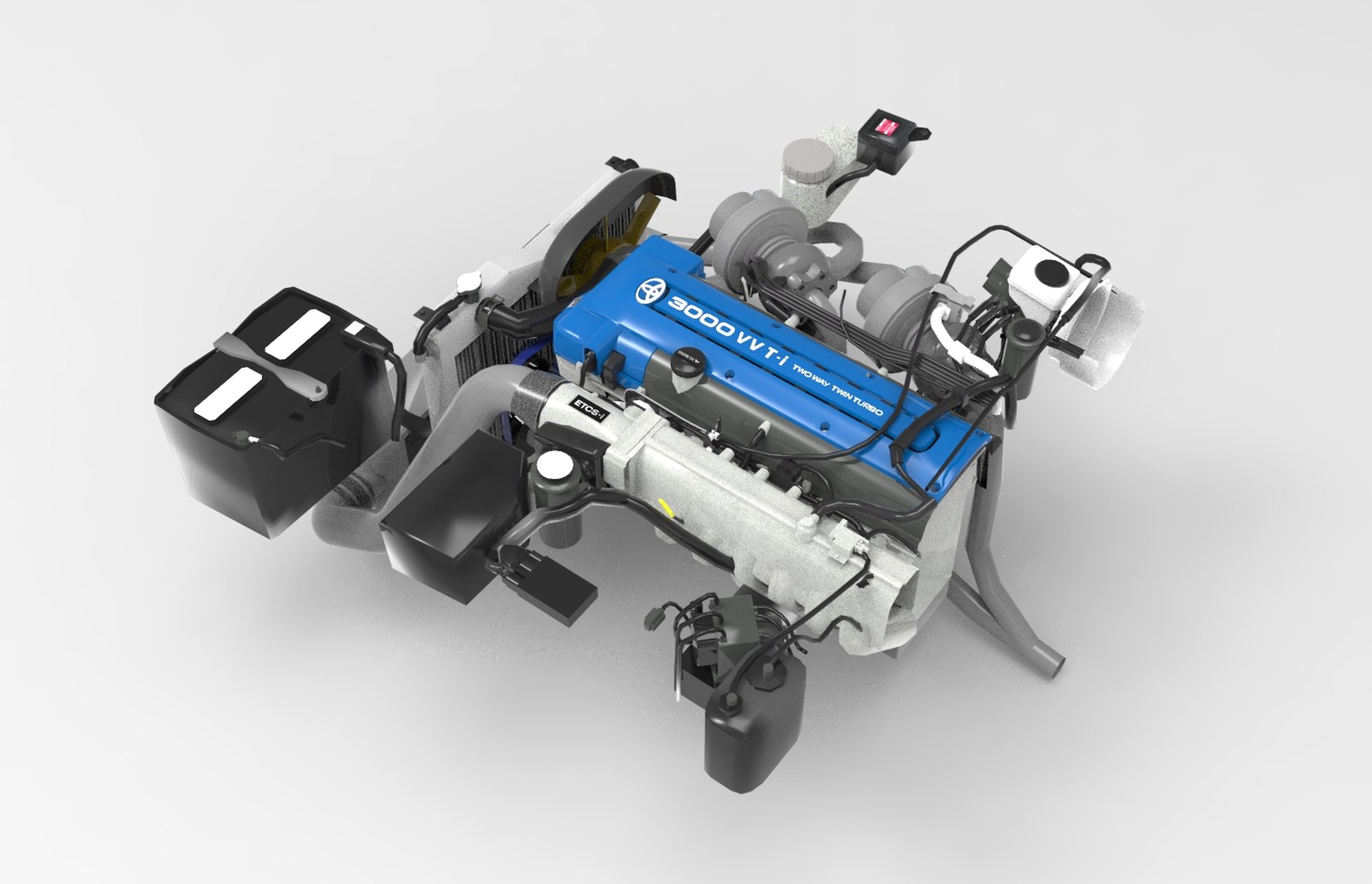 Engine 3 0l 2jz-gte 3D Model - TurboSquid 1515225