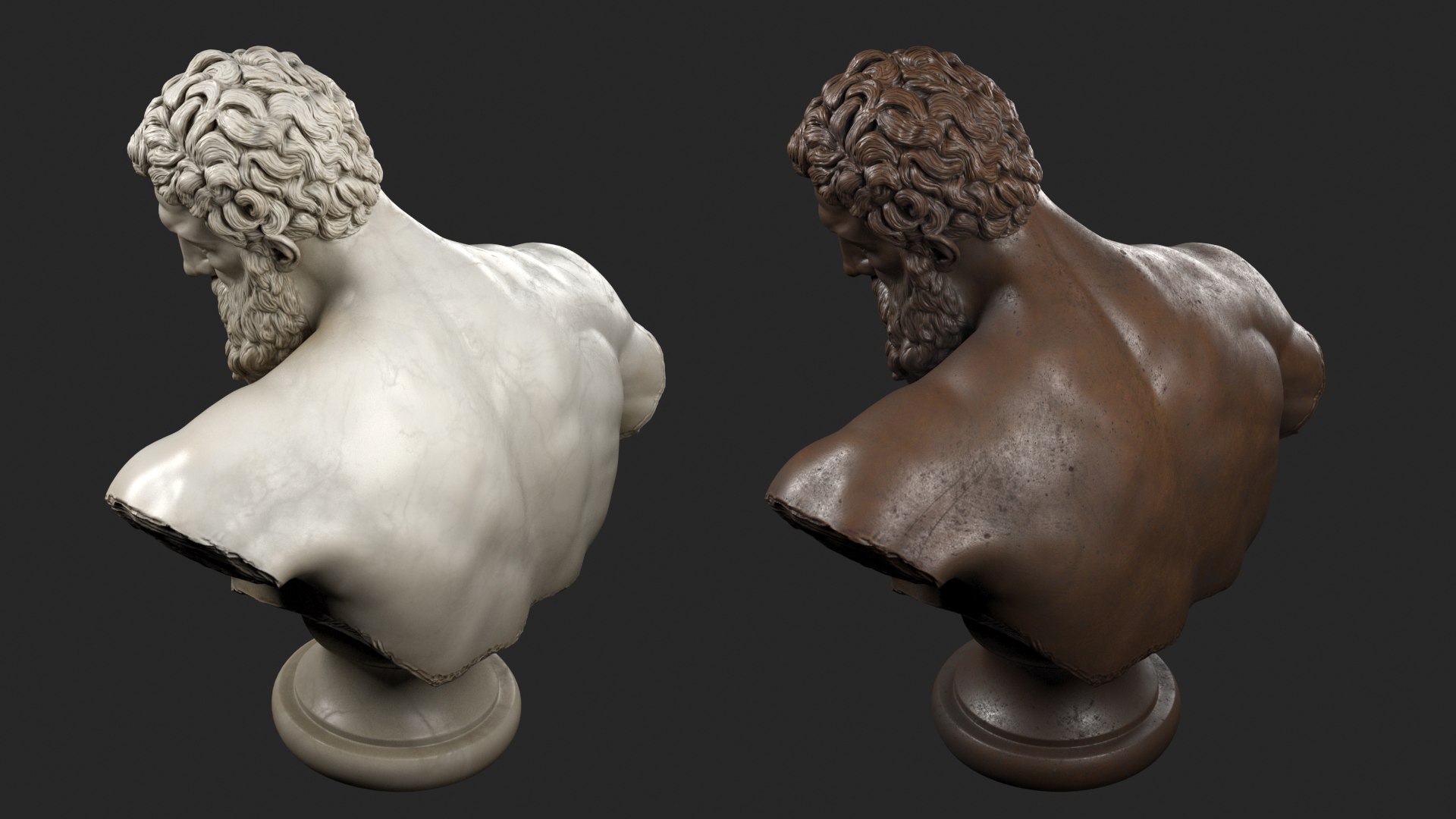 Hercules Bust 3D Model - TurboSquid 1430725