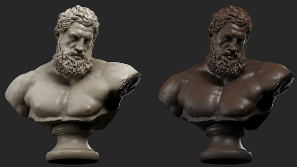 Hercules bust 3D model - TurboSquid 1430725