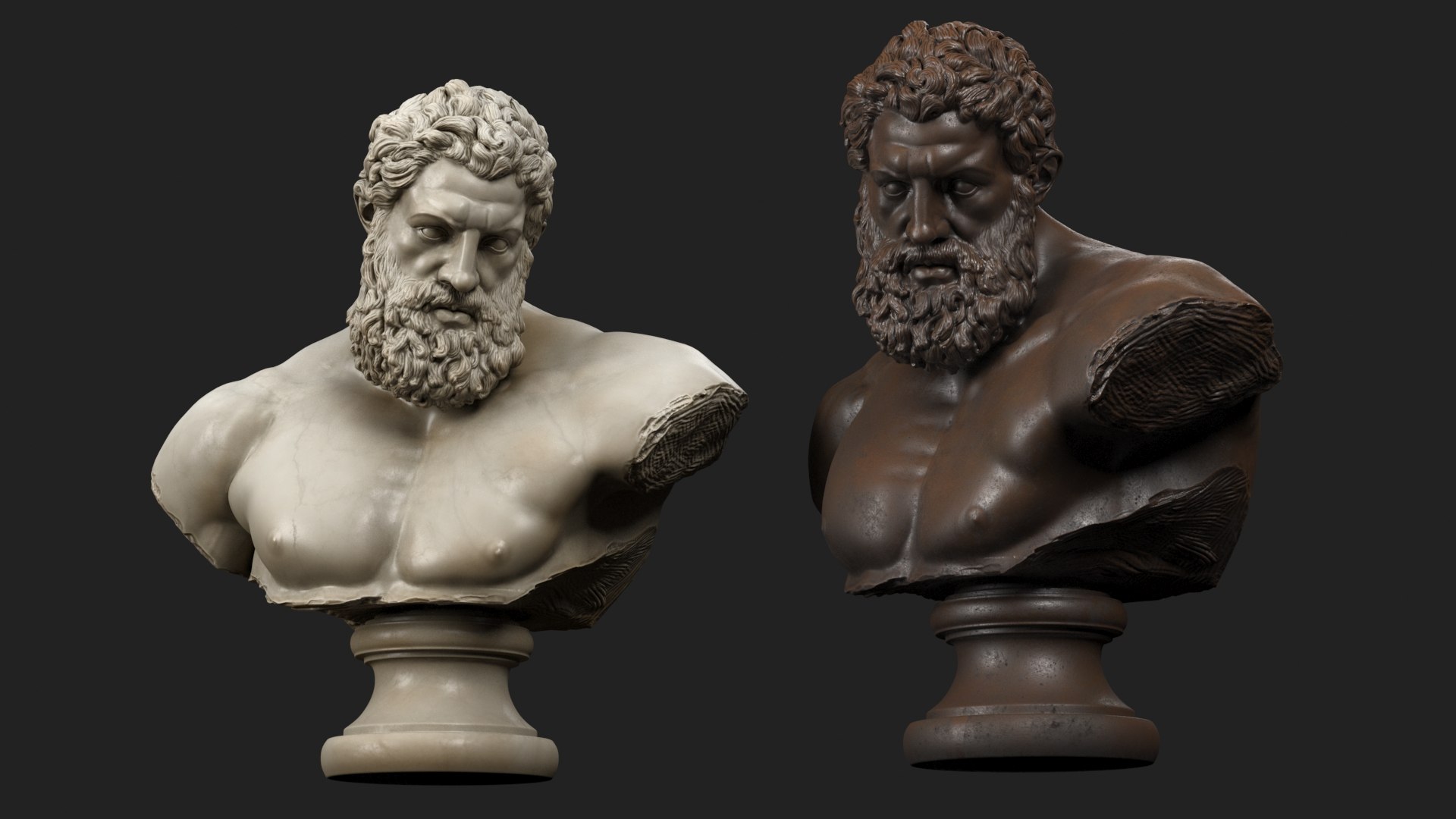 Hercules Bust 3D Model - TurboSquid 1430725