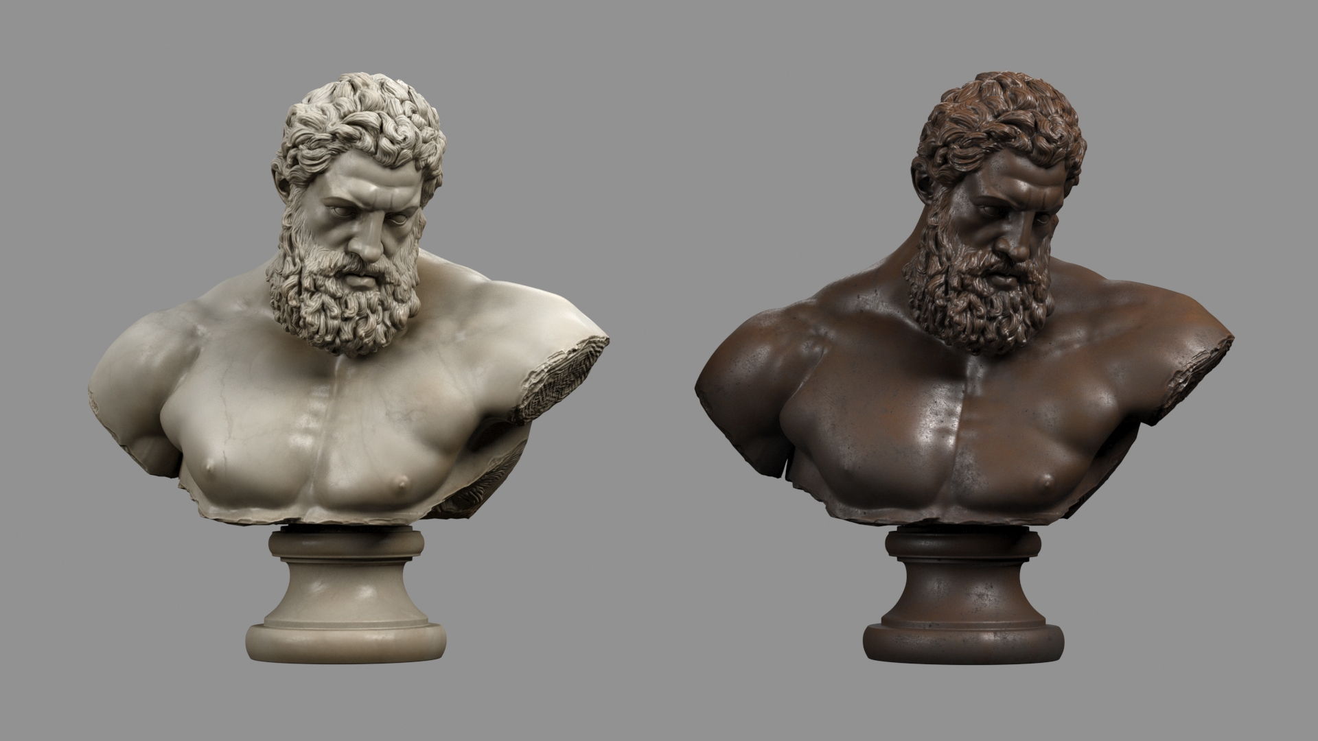 Hercules bust 3D model - TurboSquid 1430725