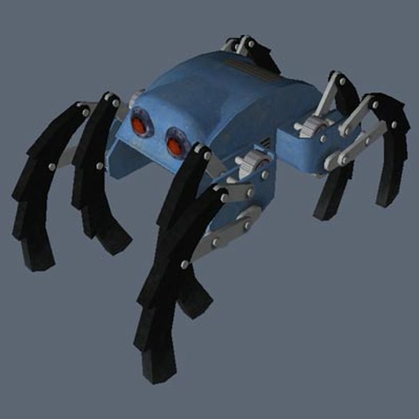 mechanical walking machine 3d obj