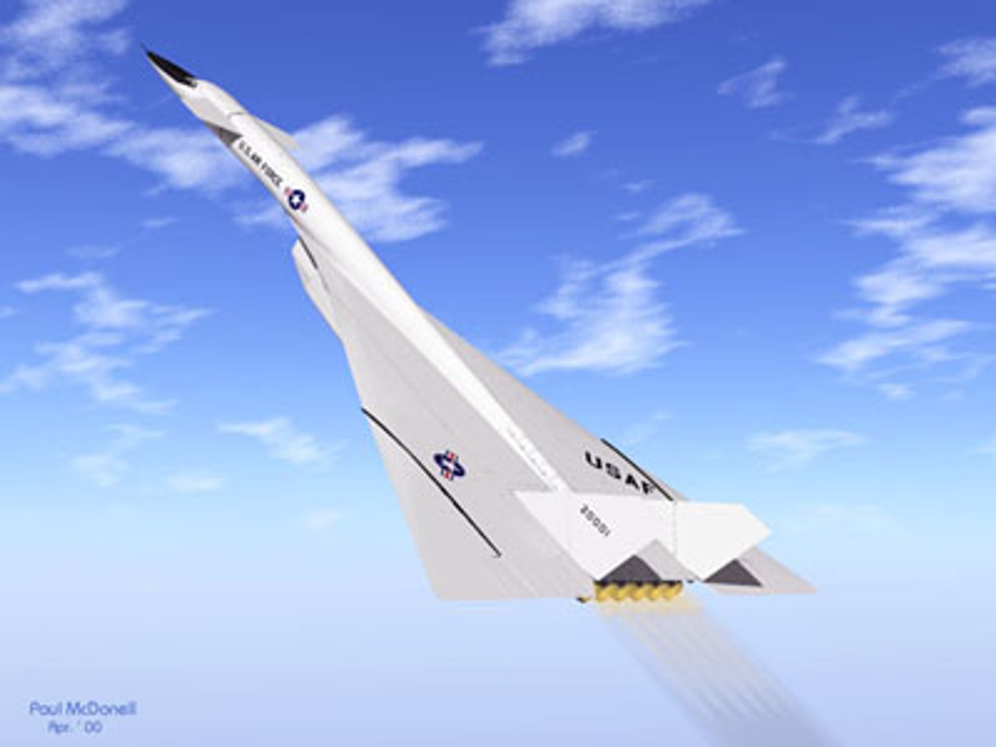 Xb-70 Bomber 3d Model