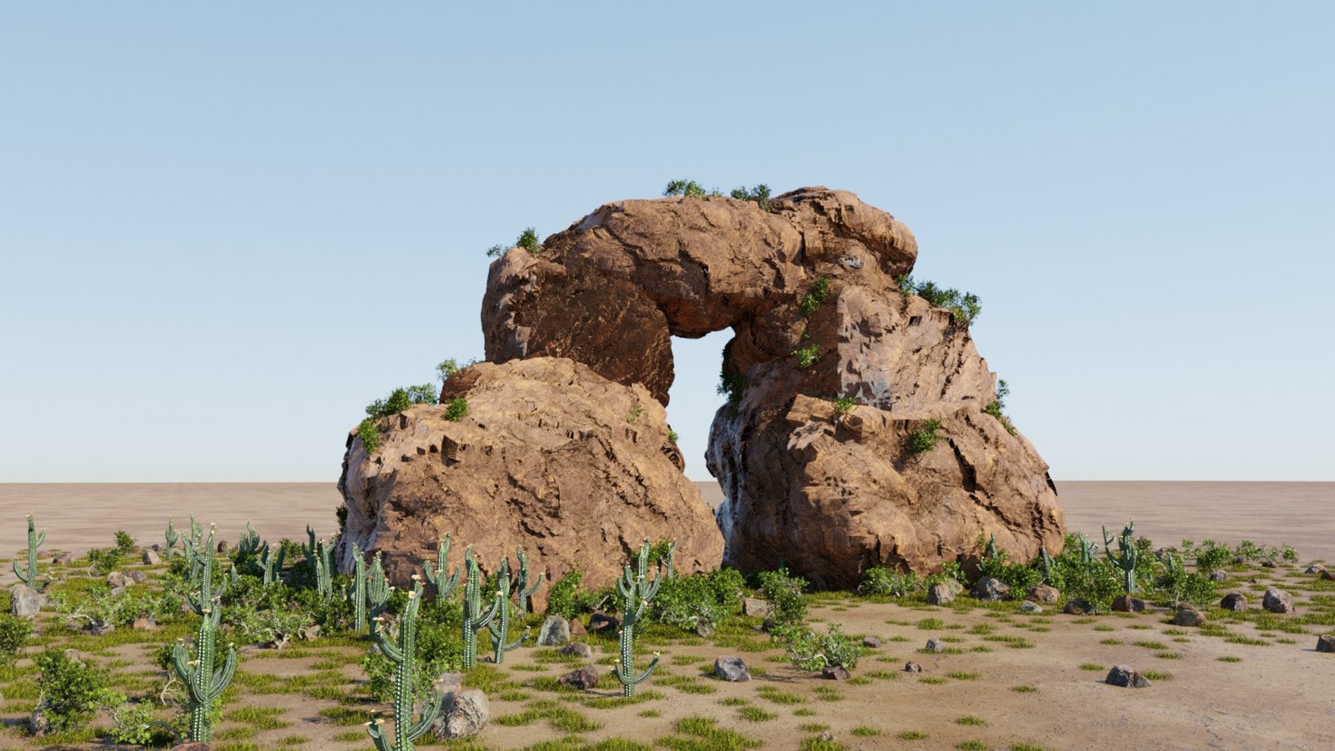 3D model desert rocks blender - TurboSquid 1571000