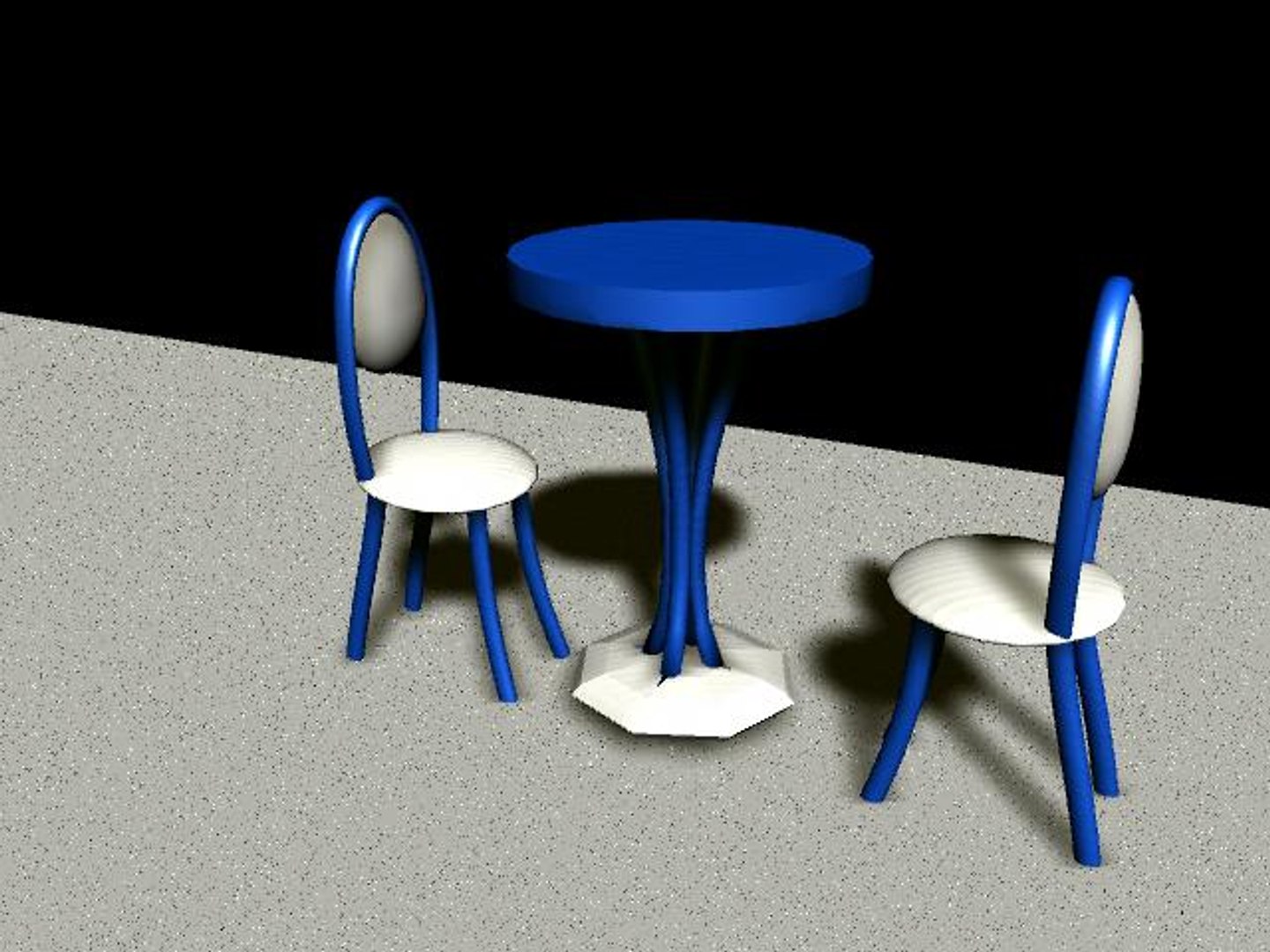 3d Model Bistro Table Set