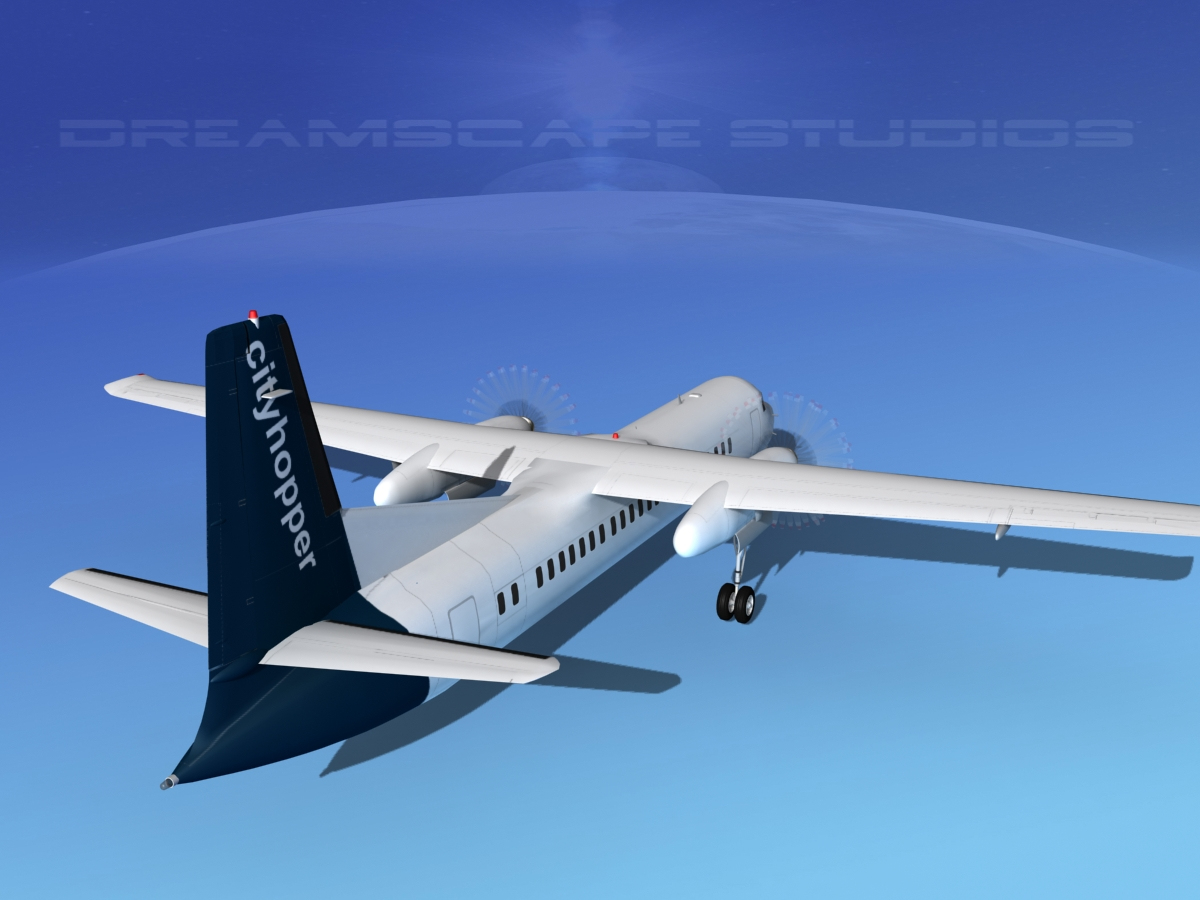 3d model fokker aircraft