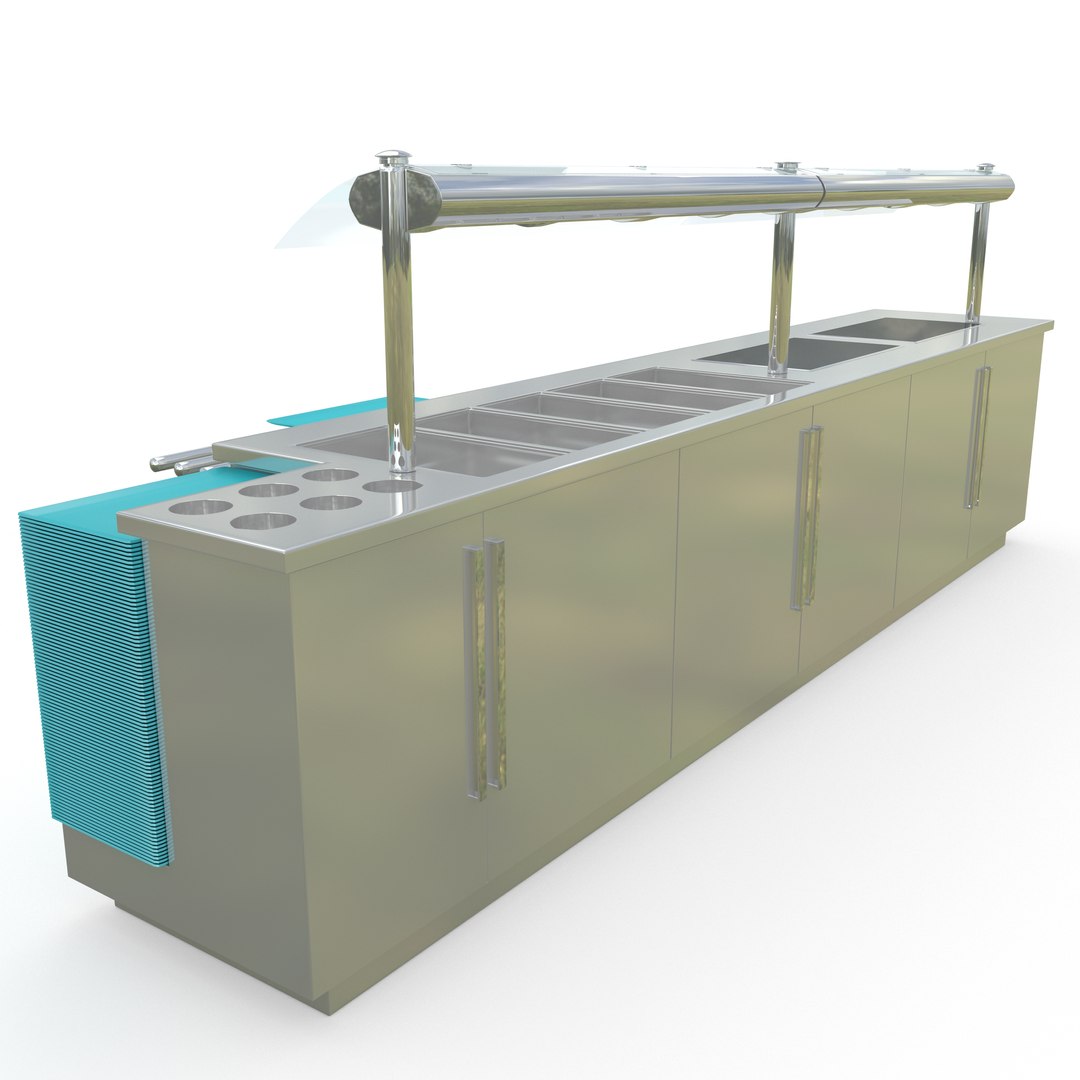 3d Food Servery Model