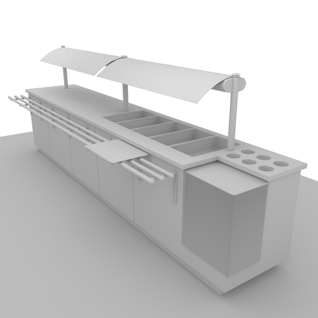 3d Food Servery Model