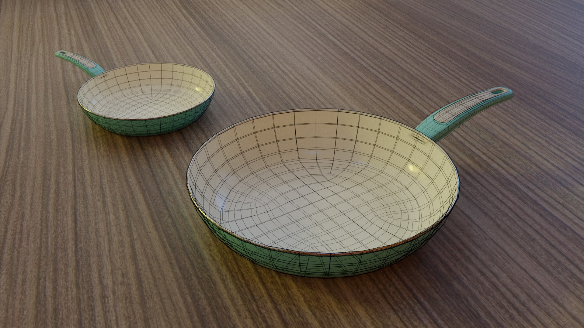 3d Model Ceramic Pan Kitchens