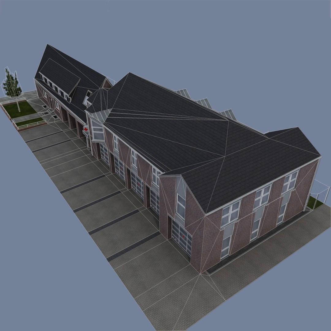 Rescue Station 3d C4d