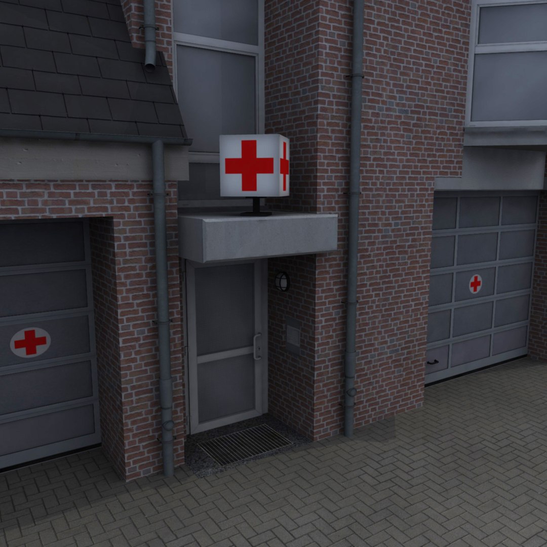 Rescue Station 3d C4d