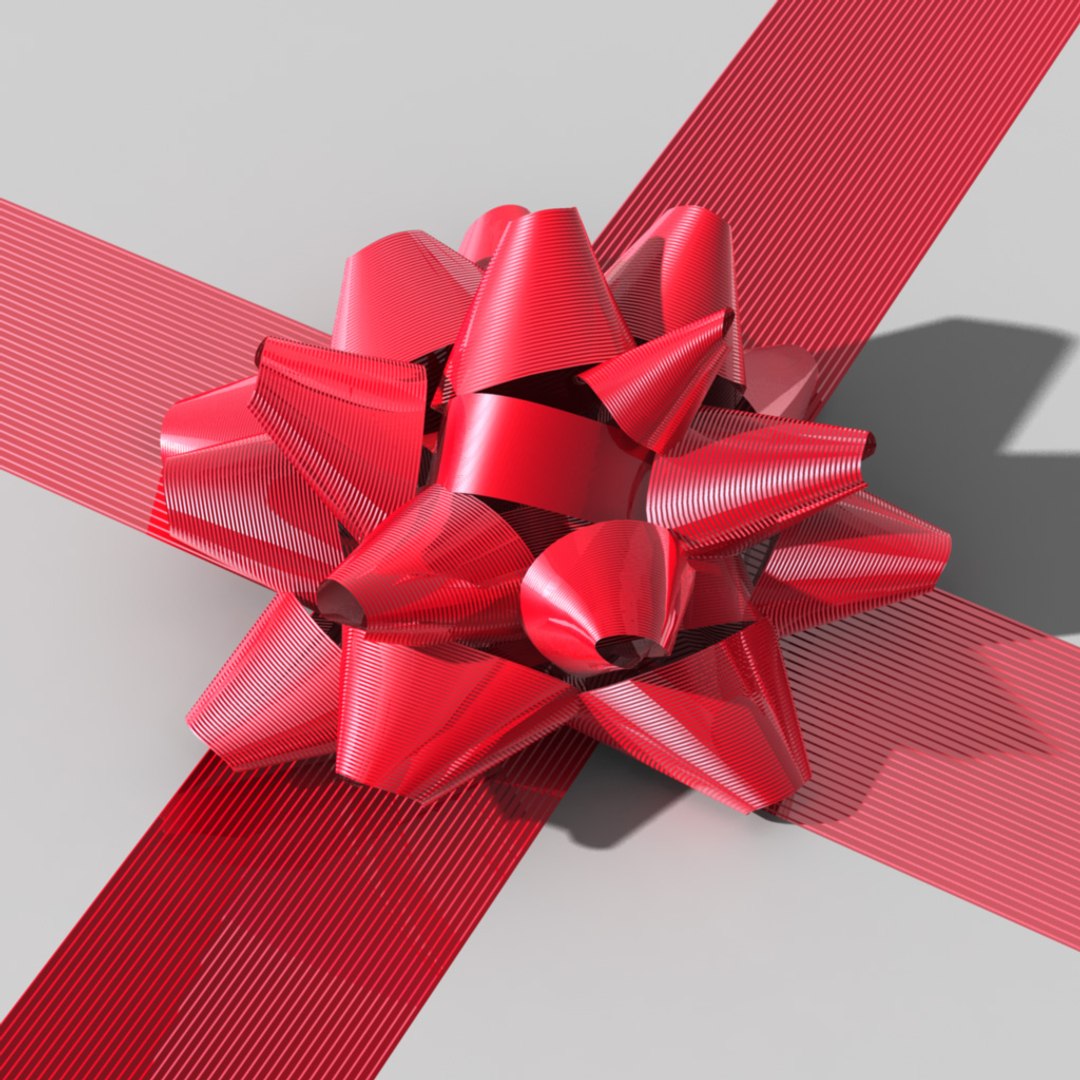3d Bow Present Box