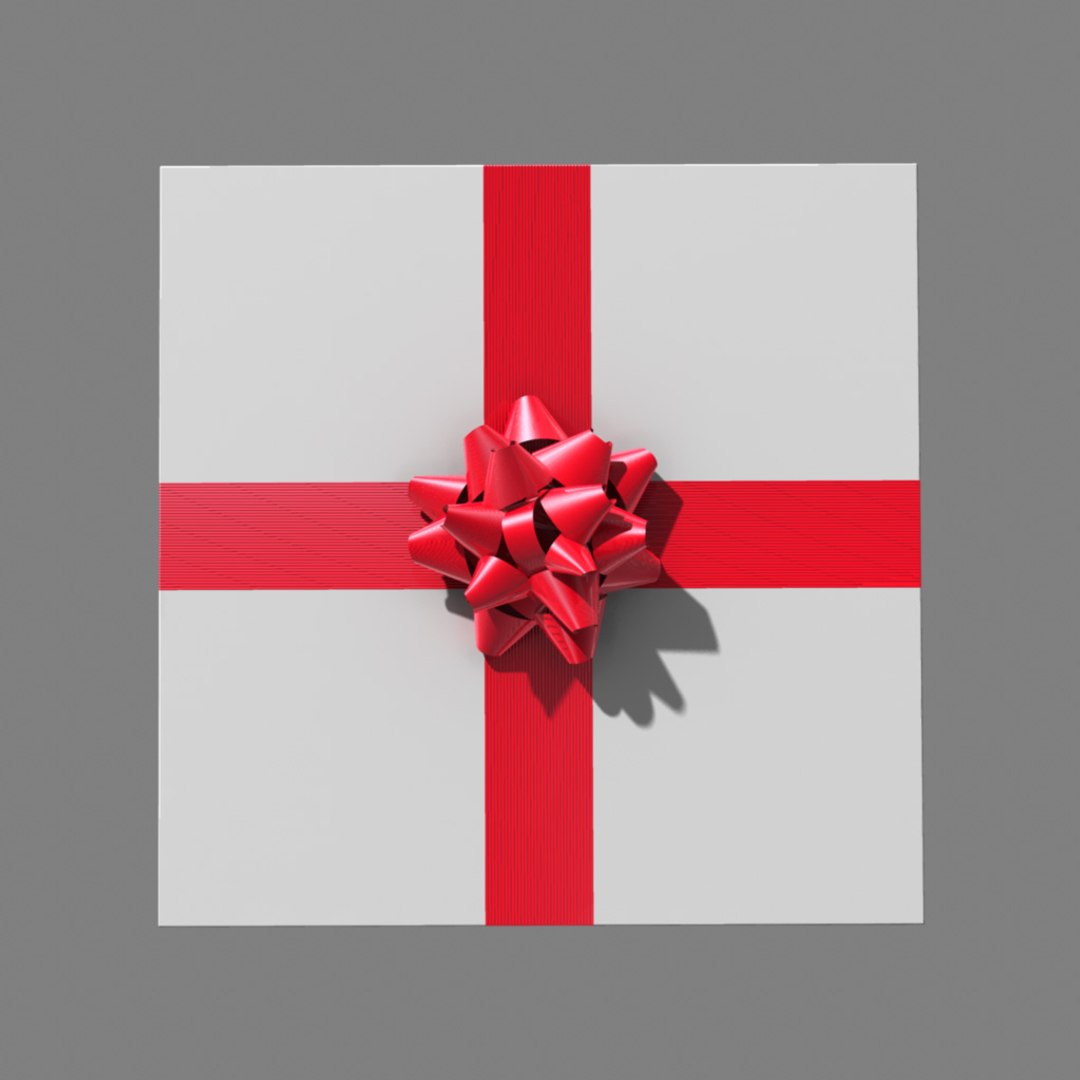 3d Bow Present Box