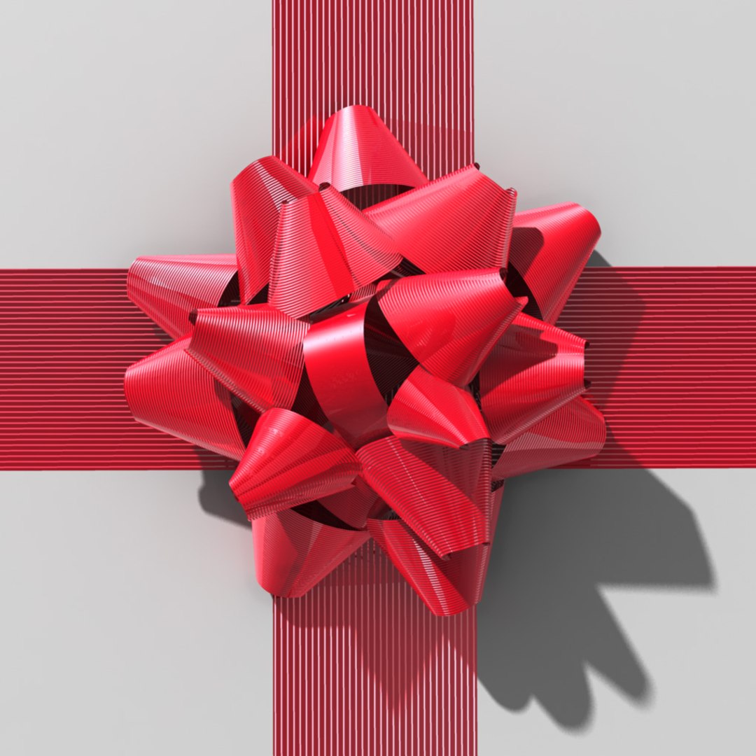 3d Bow Present Box