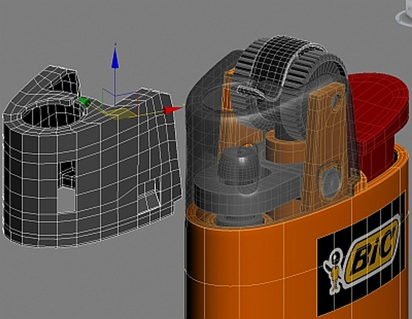 3d Model Bic Mini Lighter