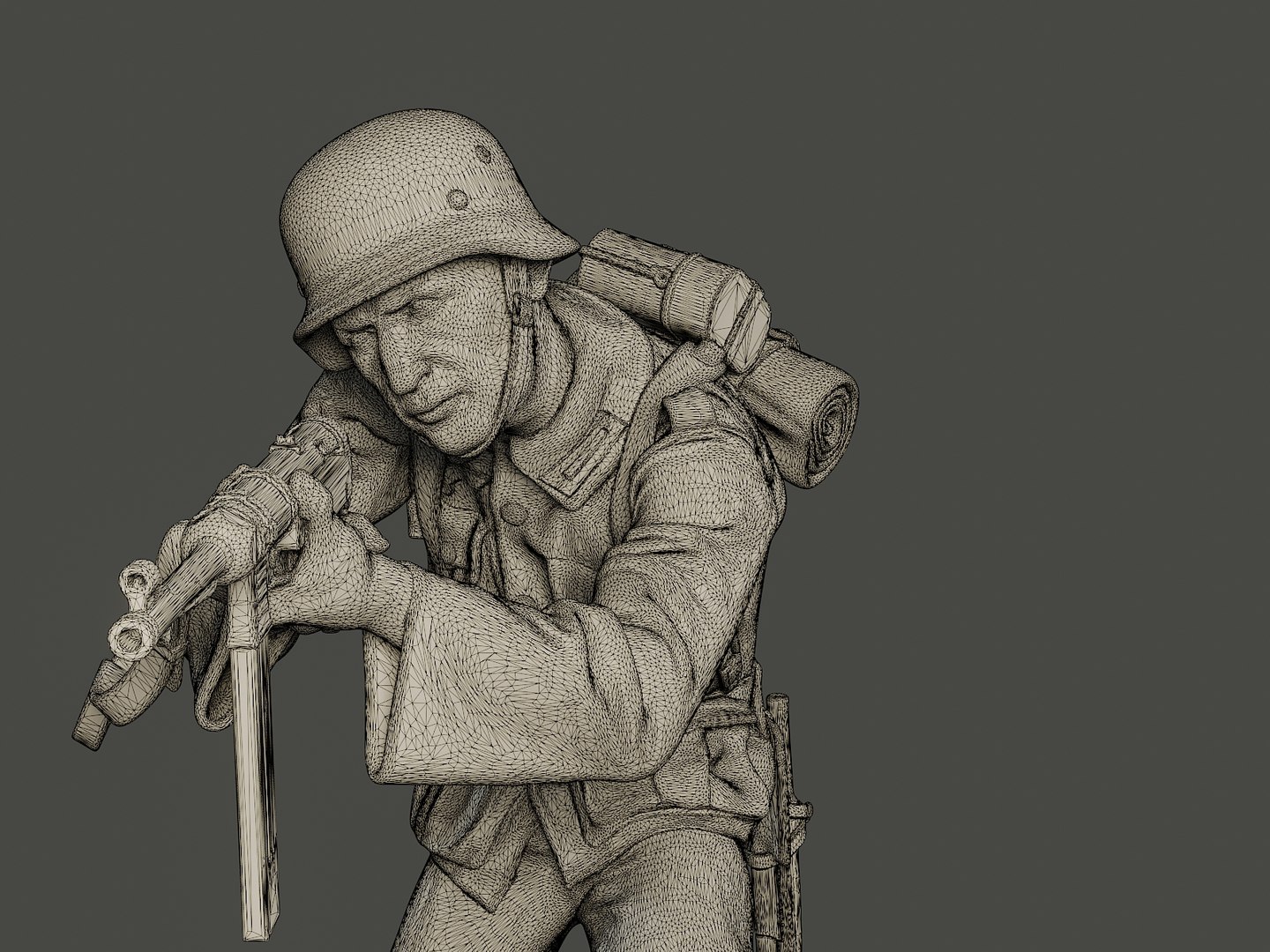 3D German Soldier Ww2 Shoot - TurboSquid 1470191