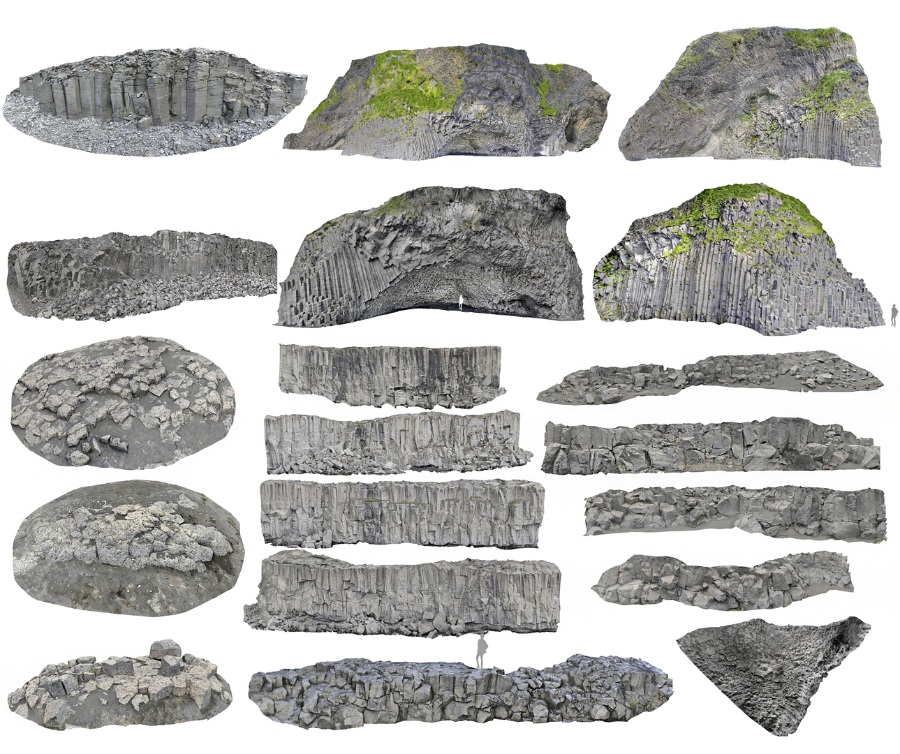 3D model iceland basalt pack cliff - TurboSquid 1607676
