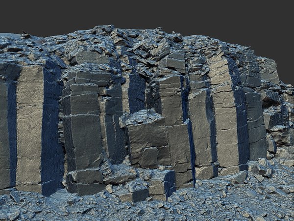 3D model iceland basalt pack cliff - TurboSquid 1607676