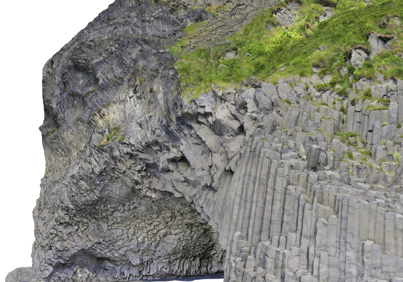 3D model iceland basalt pack cliff - TurboSquid 1607676