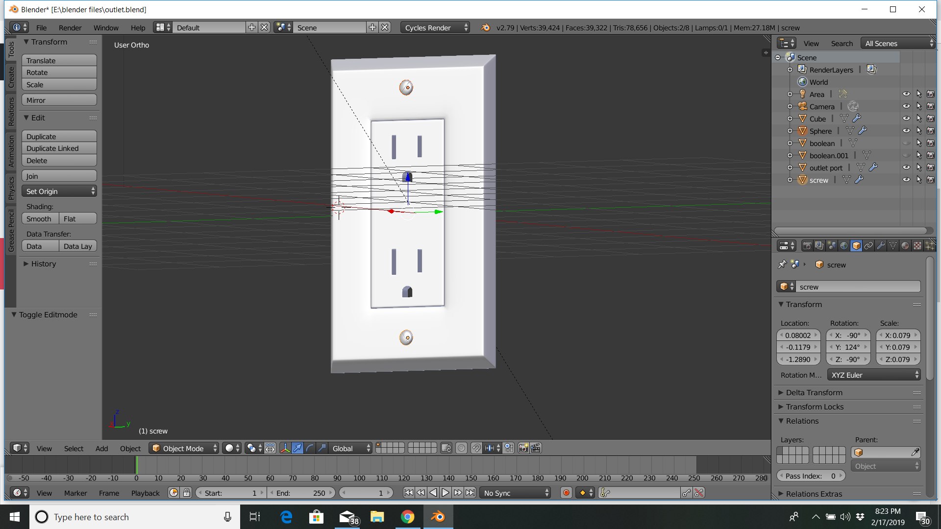 3D Electrical Outlet Model - TurboSquid 1379129