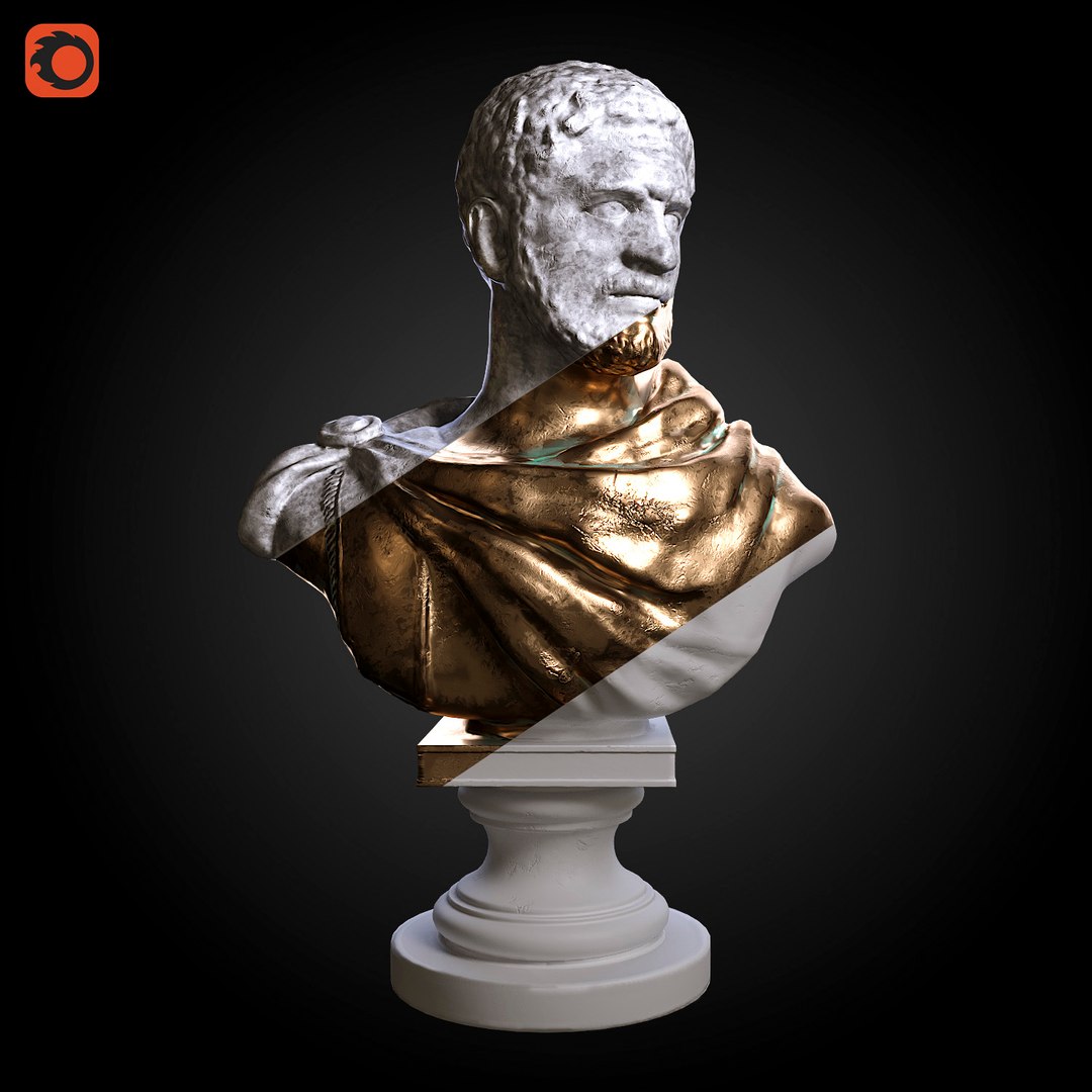 Bust Roman Emperor 3D Model - TurboSquid 1392077