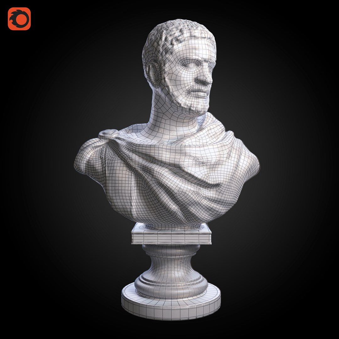 Bust Roman Emperor 3D Model - TurboSquid 1392077